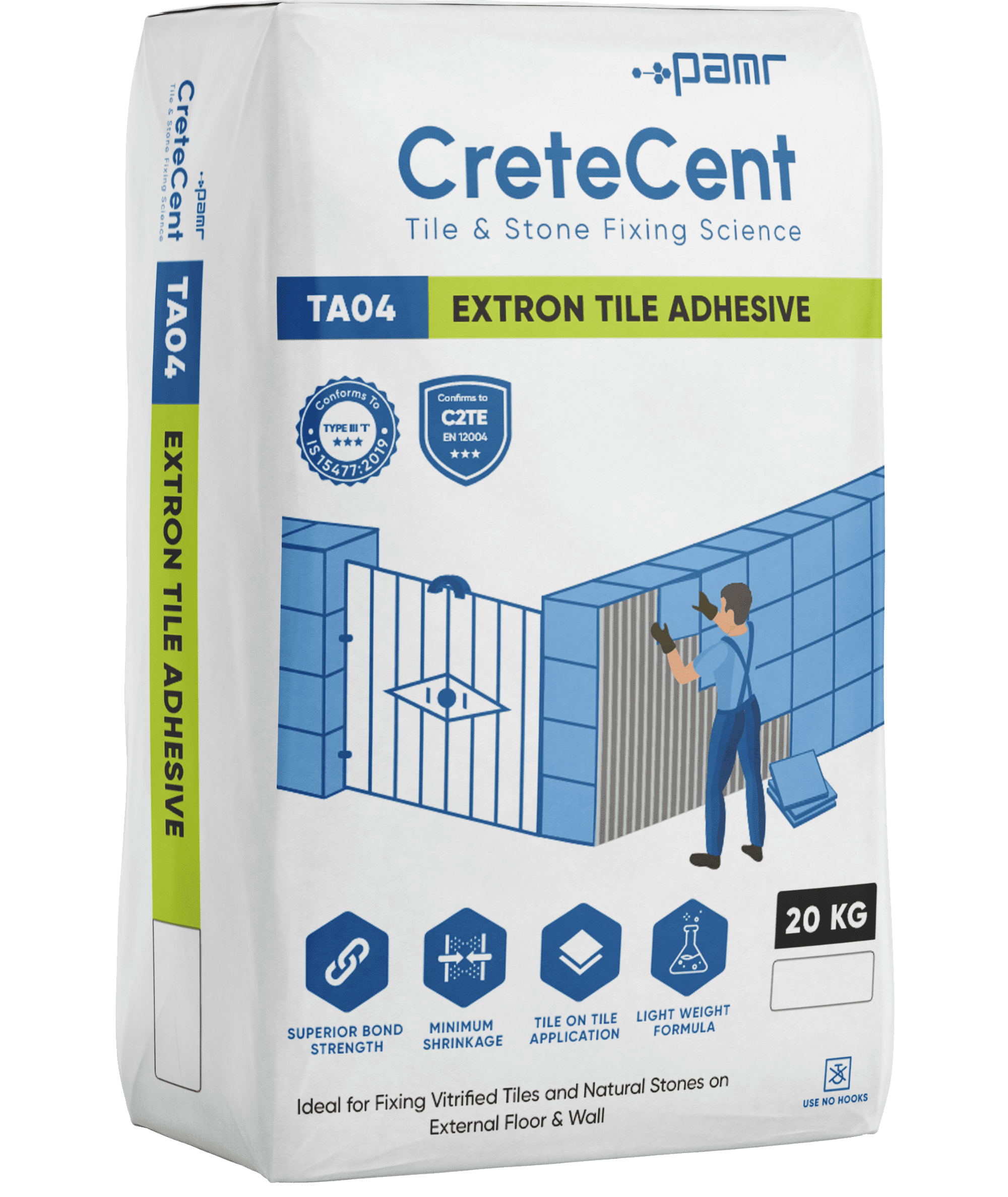 External Elevation Tiles & Stone Fixing – Pamr CreteCent